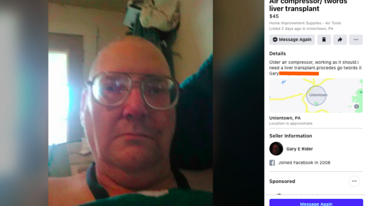 Boomer Trying To Buy New Liver Gets Donation From FB Joke Group