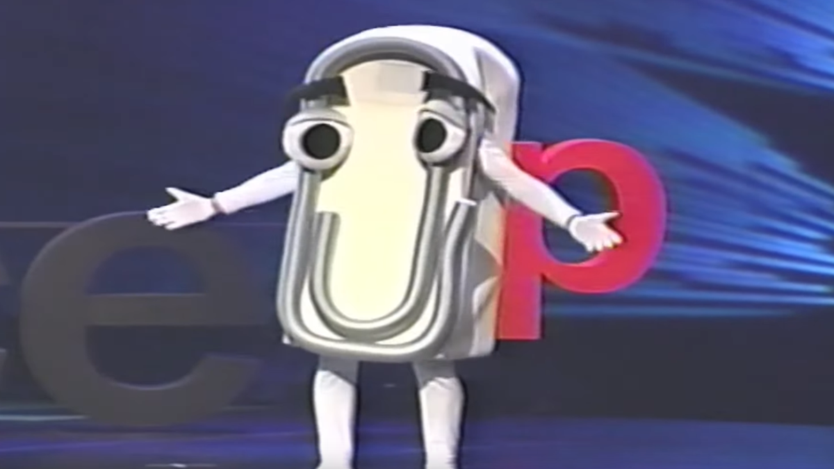 Back in 2001, Gilbert Gottfried voiced a newly laid off Clippy