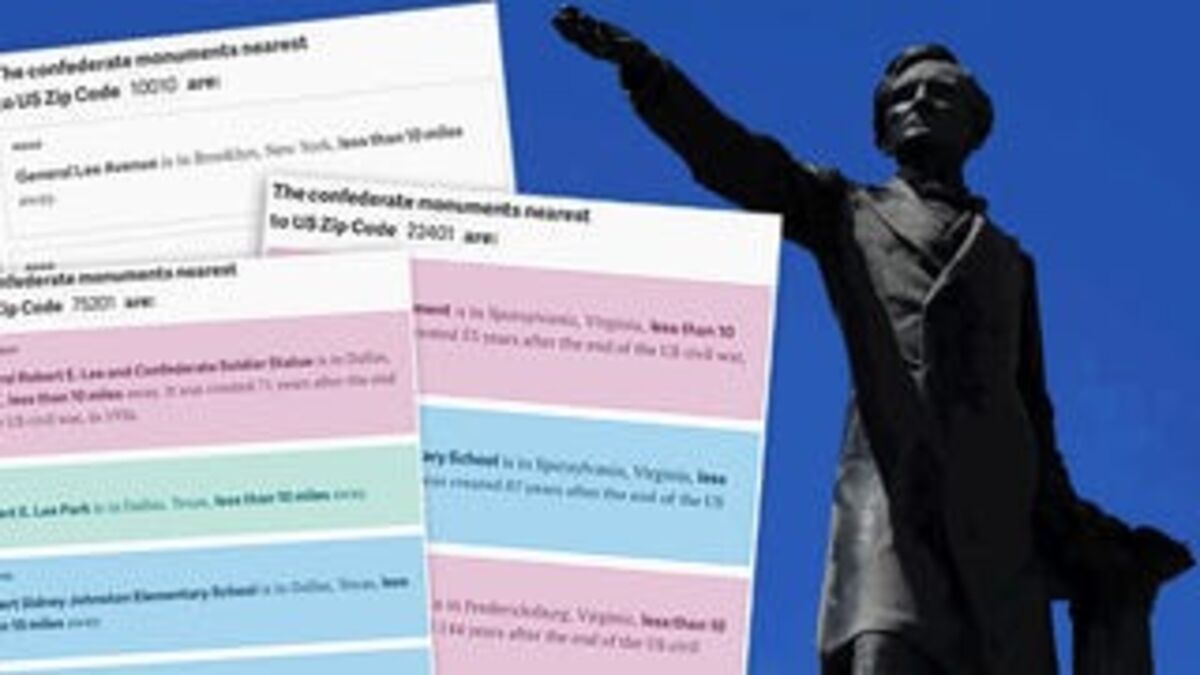How to find Confederate statues and monuments