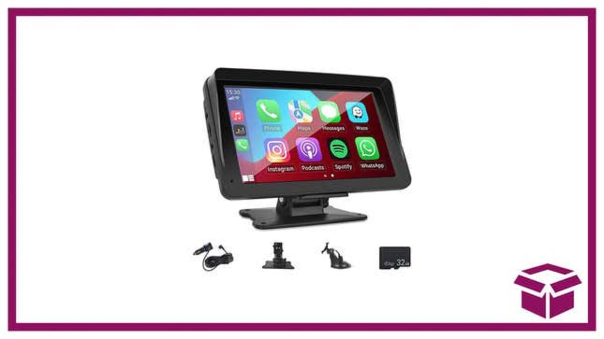 Snag This 7” Wireless Car Display with Apple CarPlay and Android Audio ...