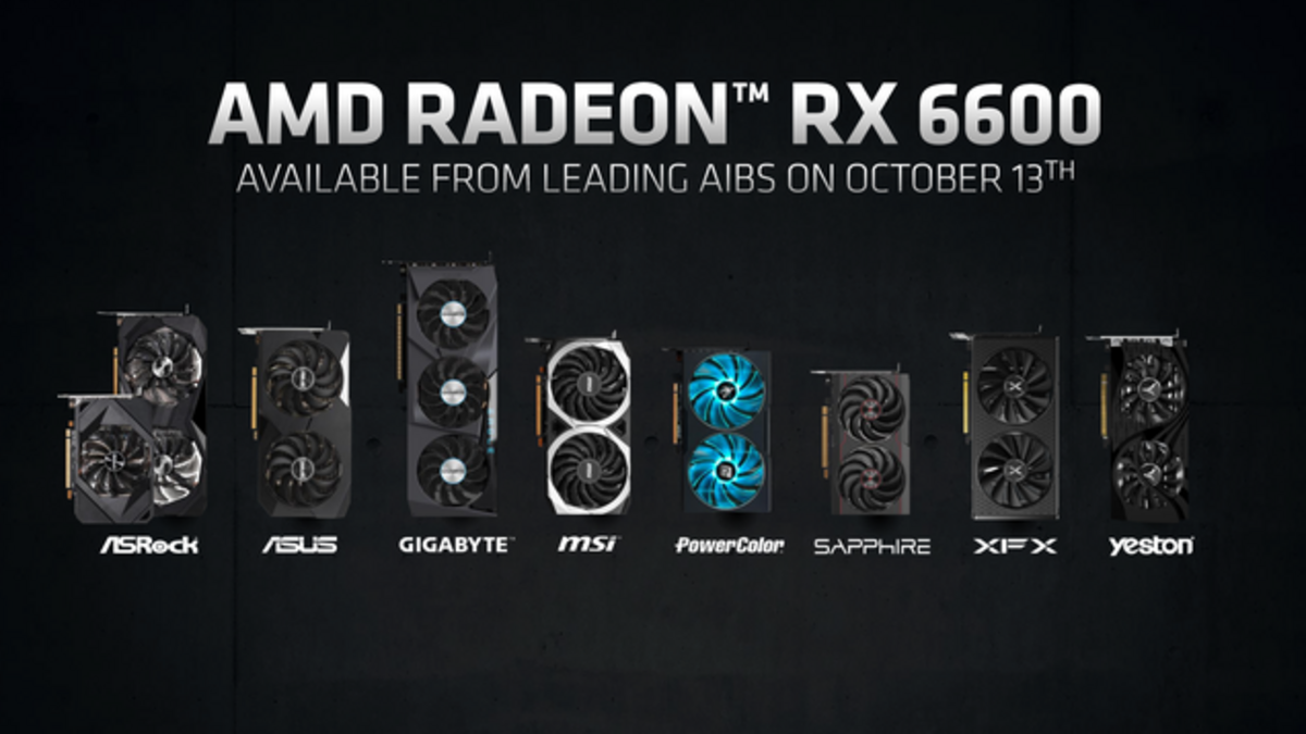 AMD's New RX 6600 Is Designed for Affordable 1080P Gaming