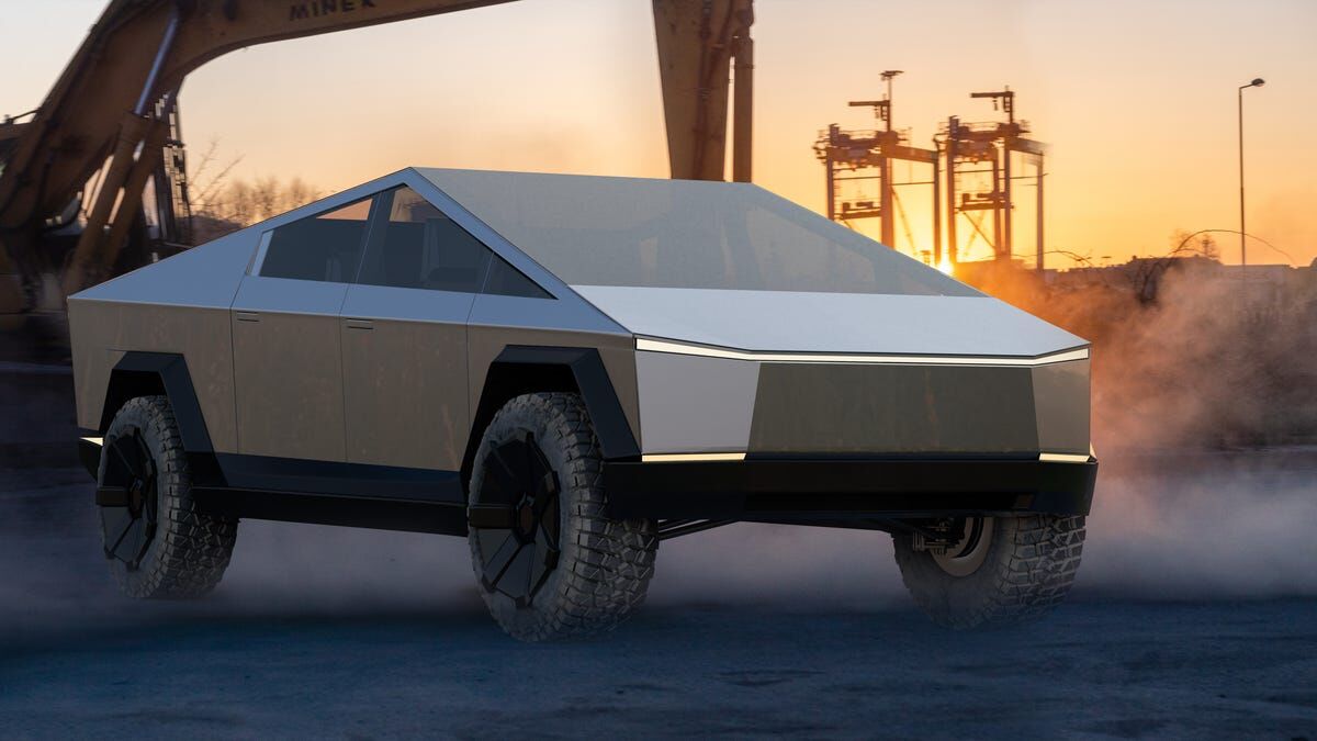 What inspired Elon Musk's design for Tesla's Cybertruck?