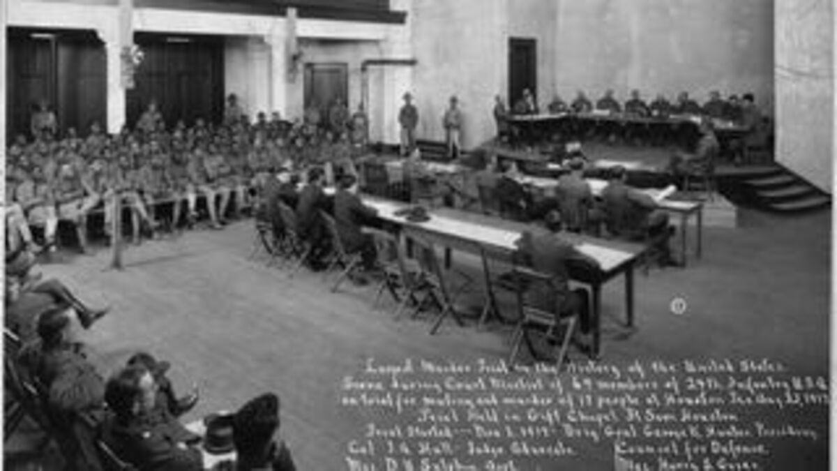 Finally, Justice in the Camp Logan Race Riot