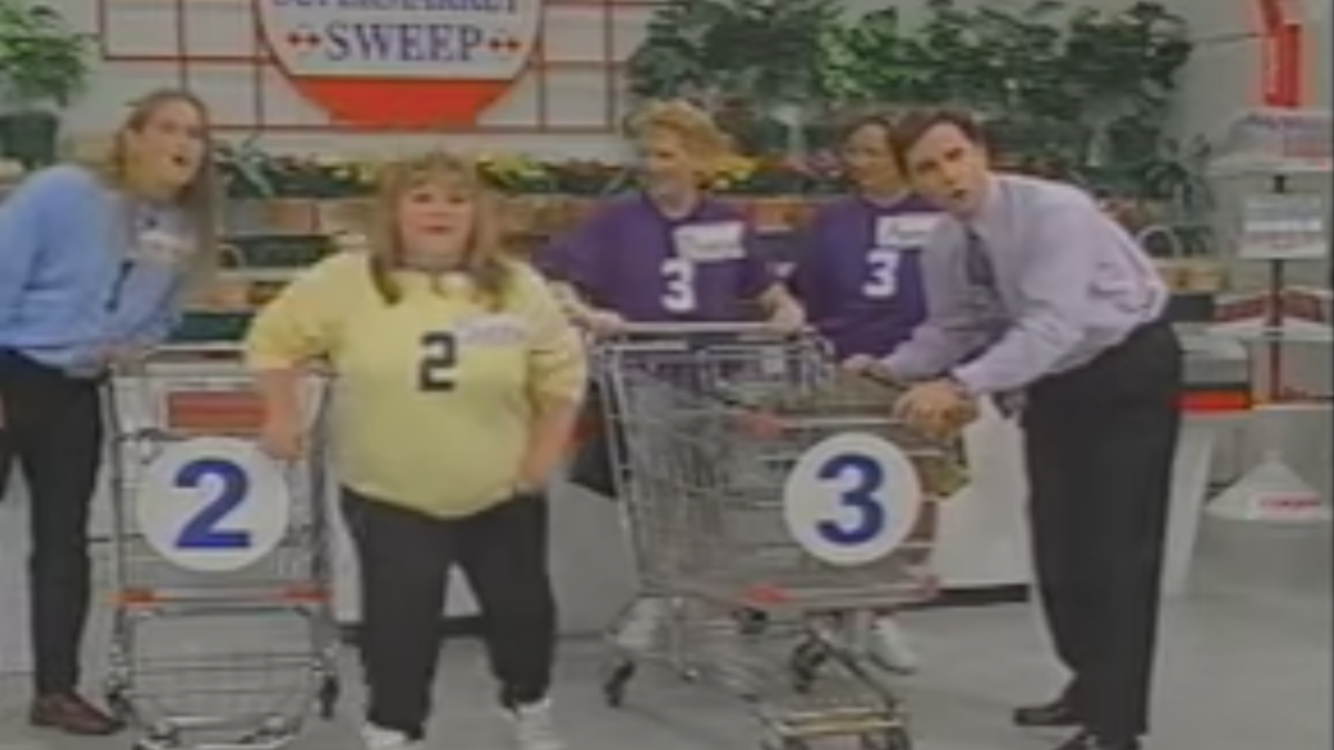 Throughout Supermarket Sweep's vast history, matching sweaters remain ...