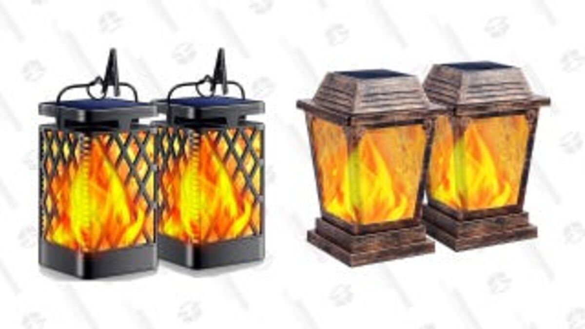 Spruce Up Your Outdoor Space With a $24 2-Pack of TomCare Flickering ...