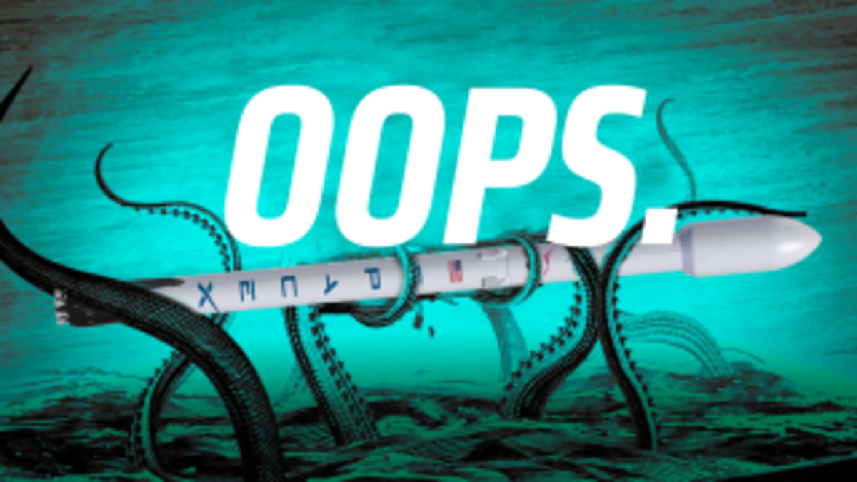 Almighty Poseidon Reclaims His SpaceX Rocket Into the Ocean Deep