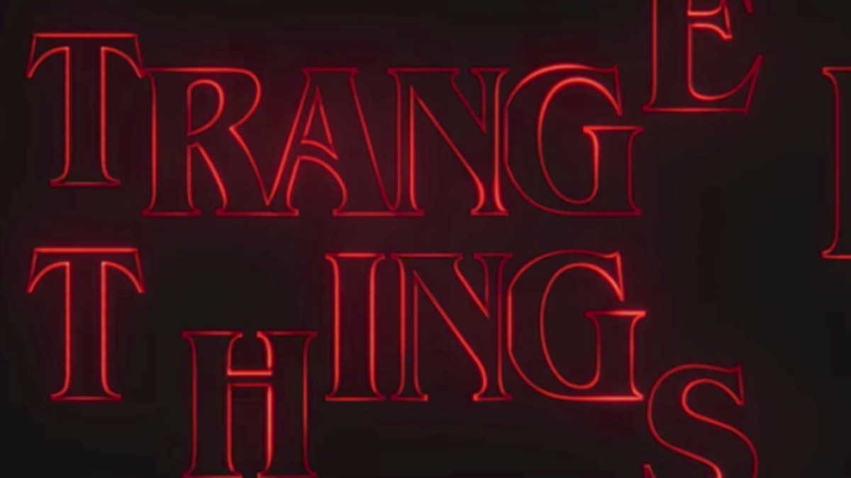 The Stranger Things opening credits almost looked a lot more modern
