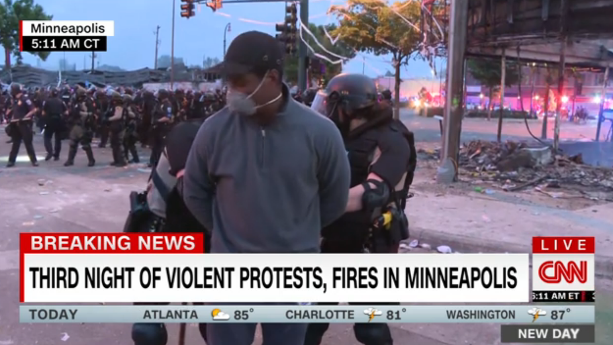 Police Arrest Black Cnn Reporter And Crew On Air While Covering