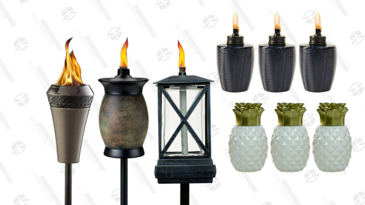 Light Up Your Backyard With Discounted Tiki Torches From Amazon