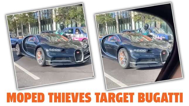 Moped Thieves Smash Bugatti Chiron With Hammers in London