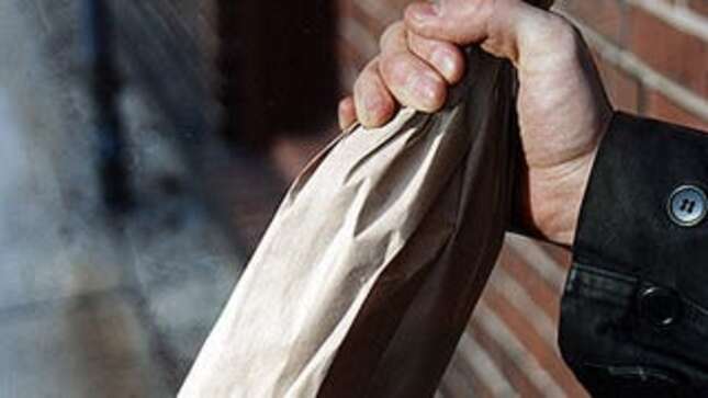 Police Baffled By Bottle-Shaped Paper Bag